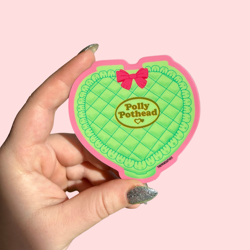 Polly Pothead Sticker – The Peach Fuzz