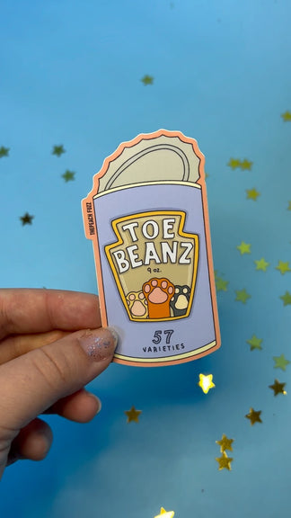 Toe Beans Sticker – The Peach Fuzz