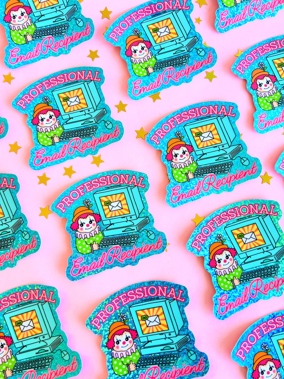 Professional Email Recipient Glitter Sticker – The Peach Fuzz