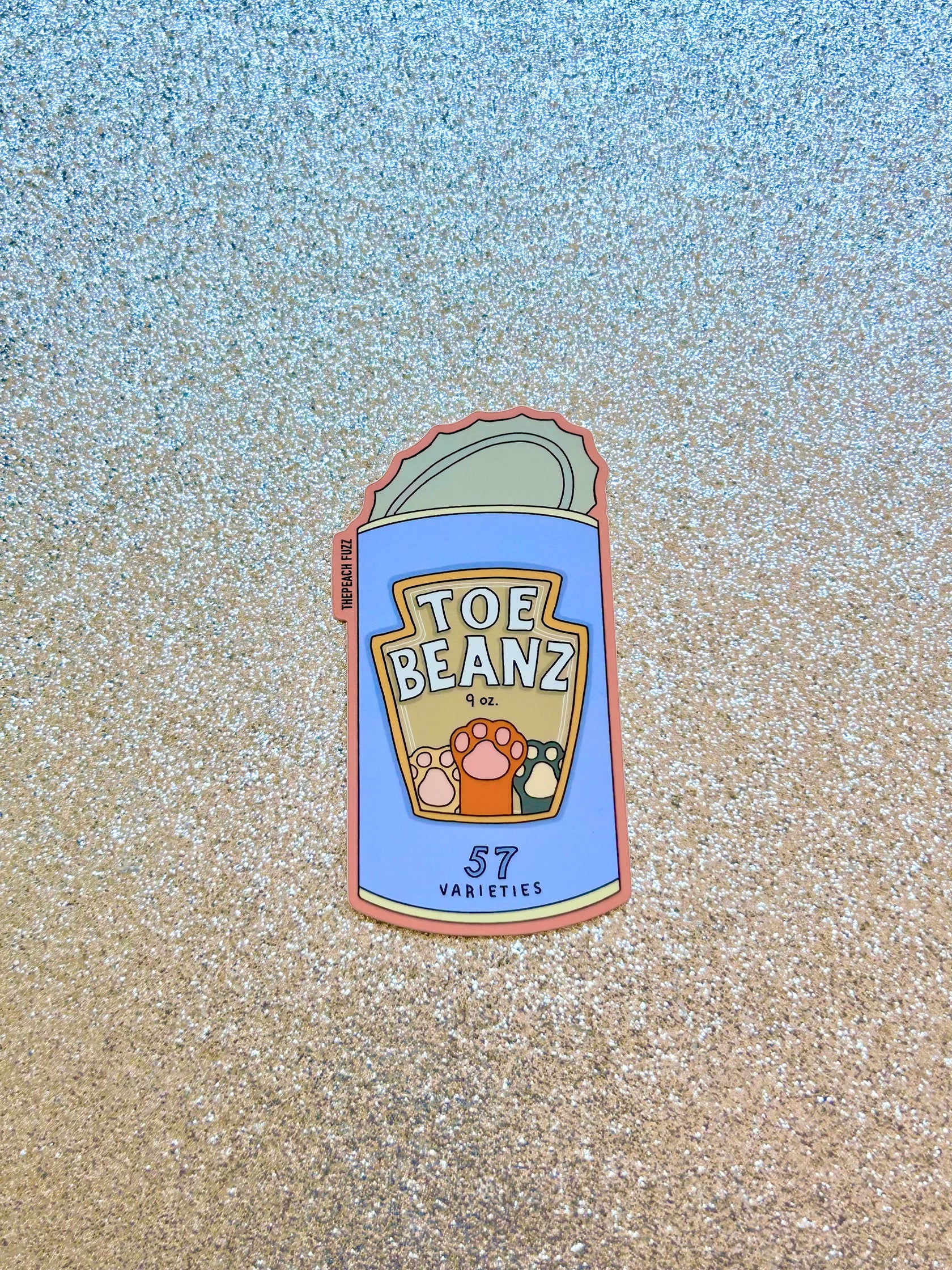 Toe Beans Sticker – The Peach Fuzz