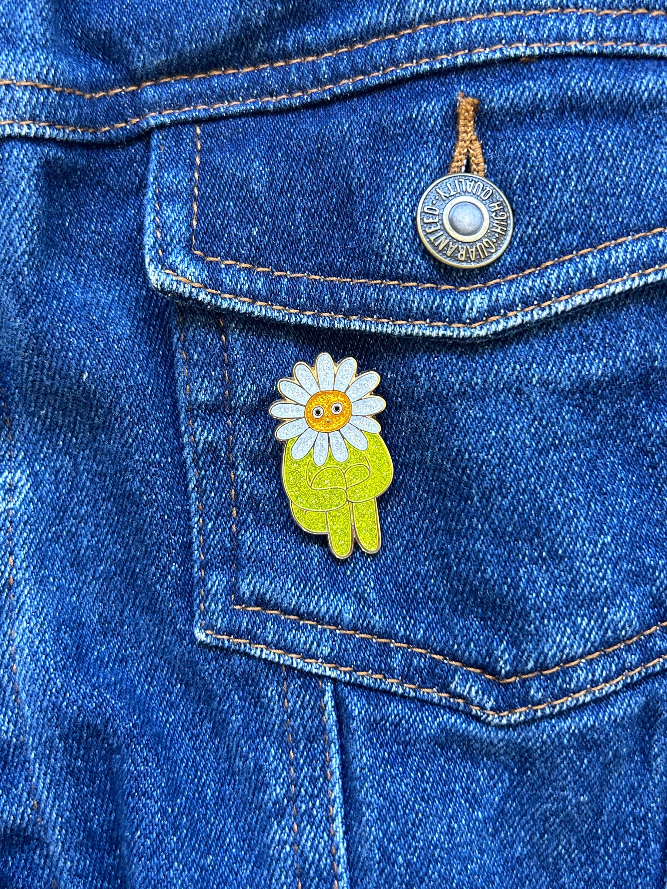 Flower Boy Enamel Pin – The Peach Fuzz