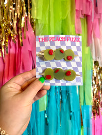 Stuffed Olive Hair Clip Set – The Peach Fuzz