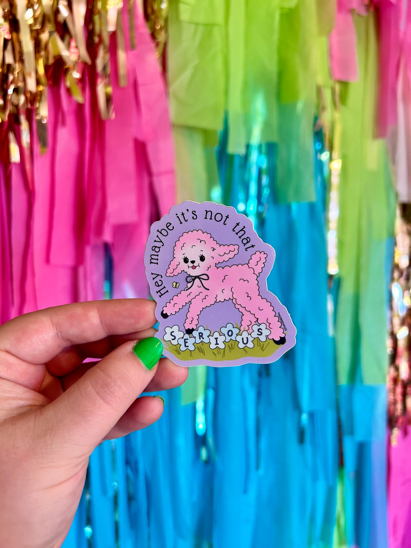 Not That Serious Sticker – The Peach Fuzz