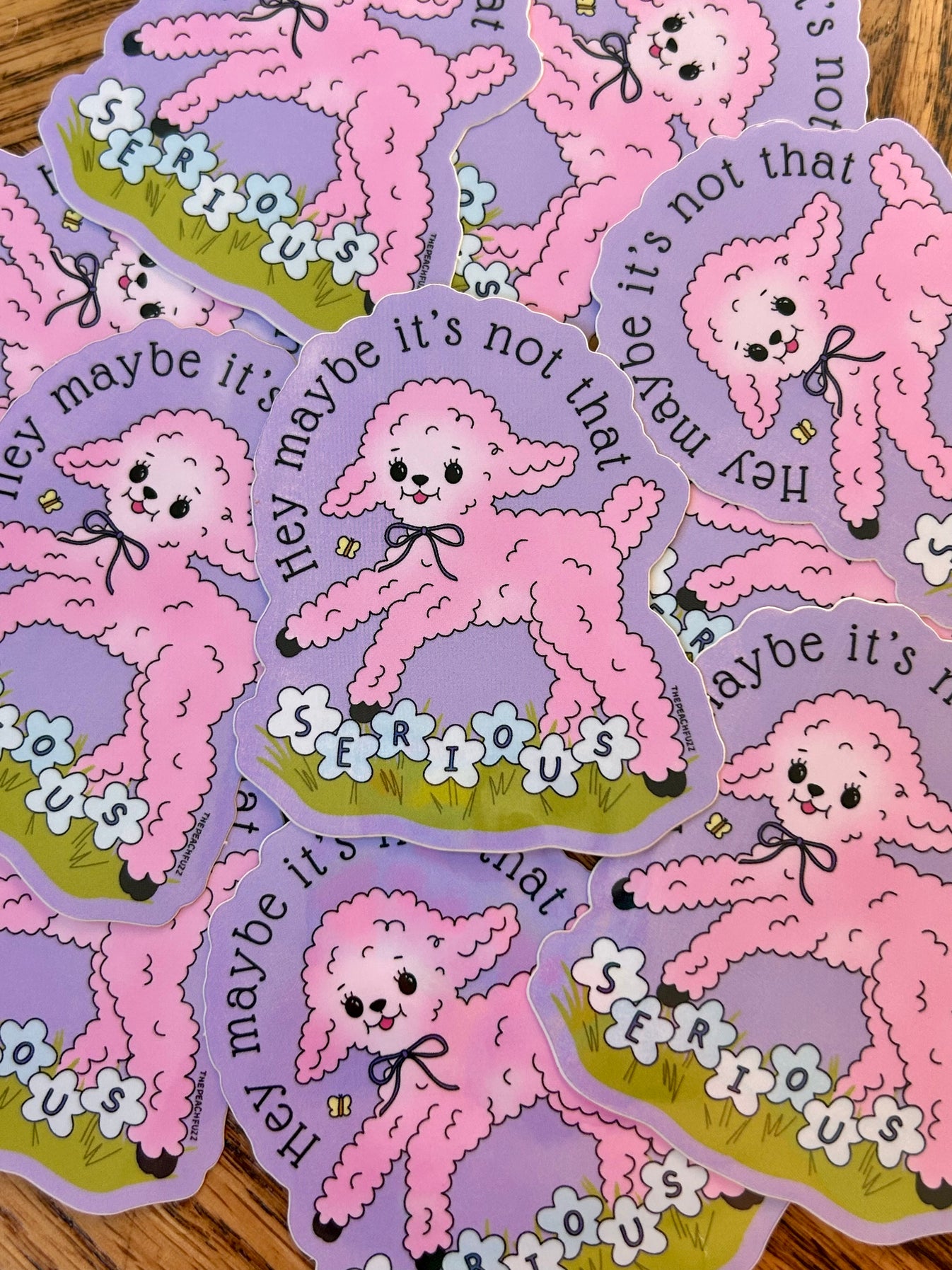 Not That Serious Sticker – The Peach Fuzz