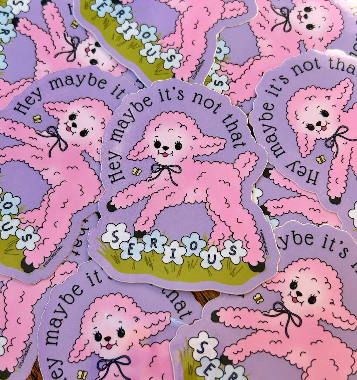 Not That Serious Sticker – The Peach Fuzz