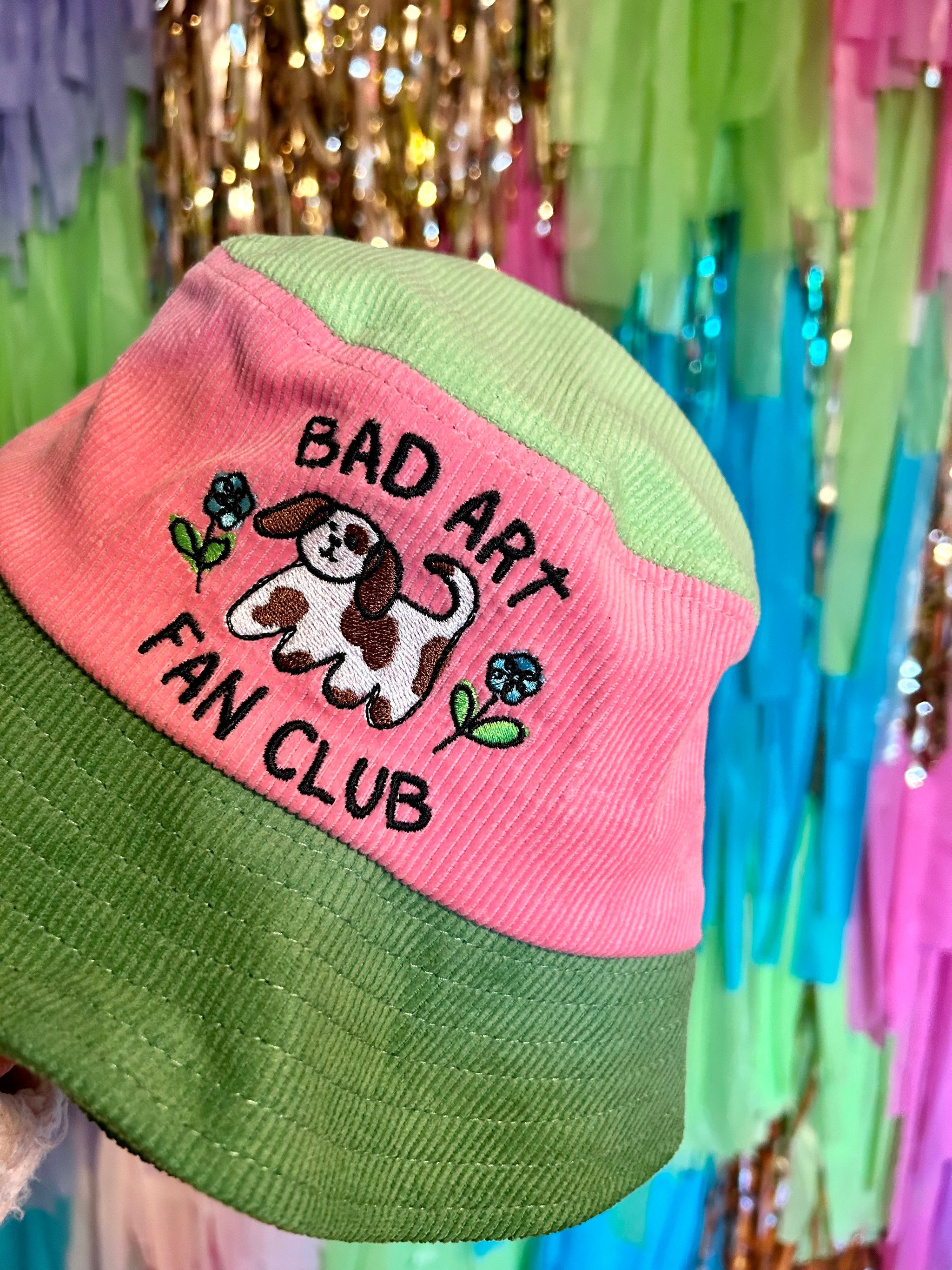 Bad Art Fan Club Color Block Bucket Hat – The Peach Fuzz