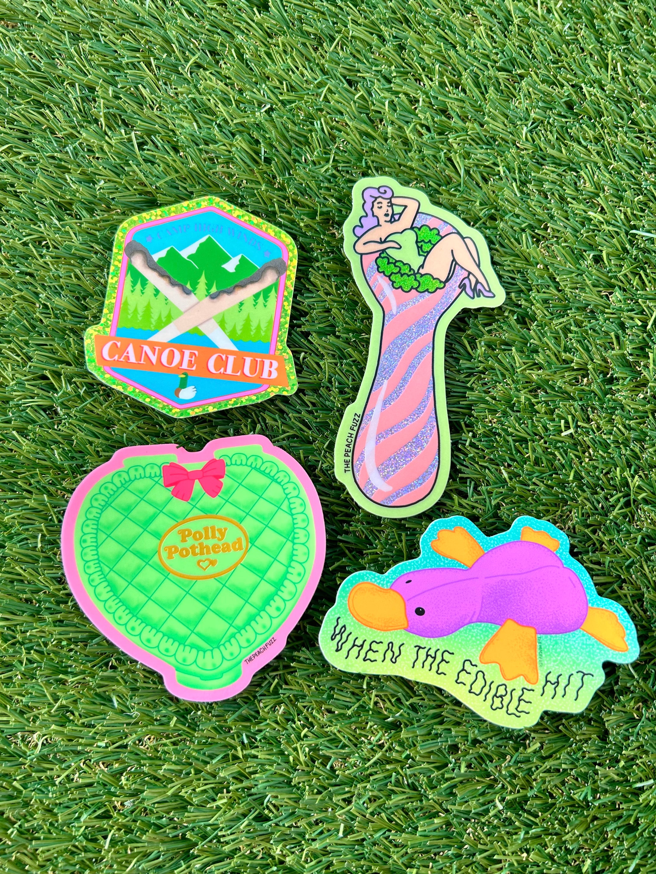 Polly Pothead Sticker – The Peach Fuzz